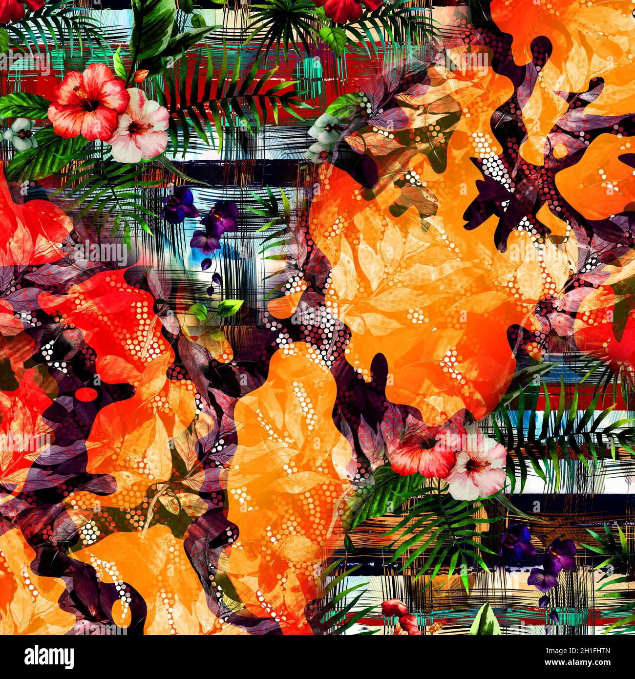 Fashion fabric print patterns, dress designs Stock Photo - Alamy