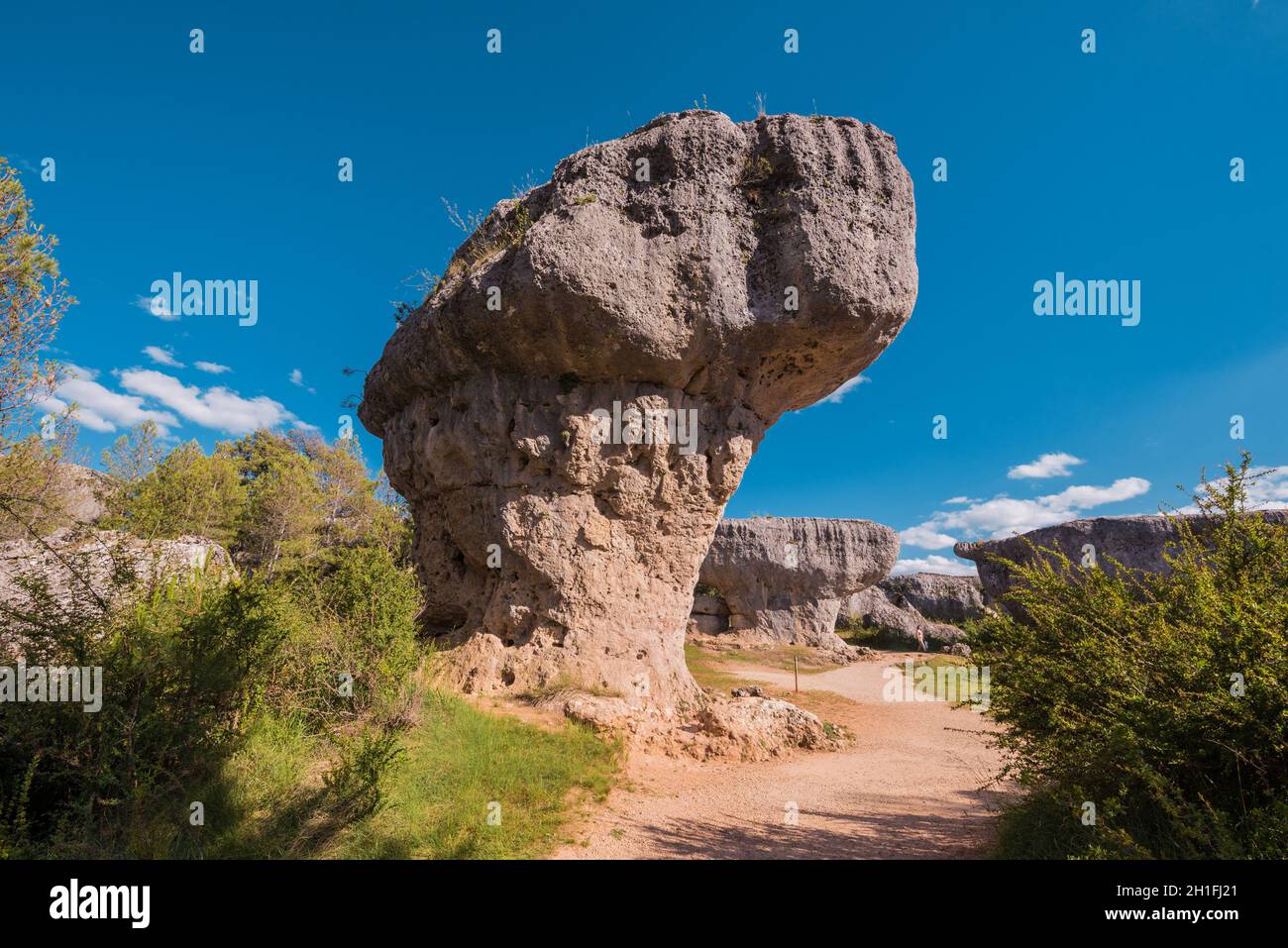 La Ciudad encantada. The enchanted city natural park, group of ...