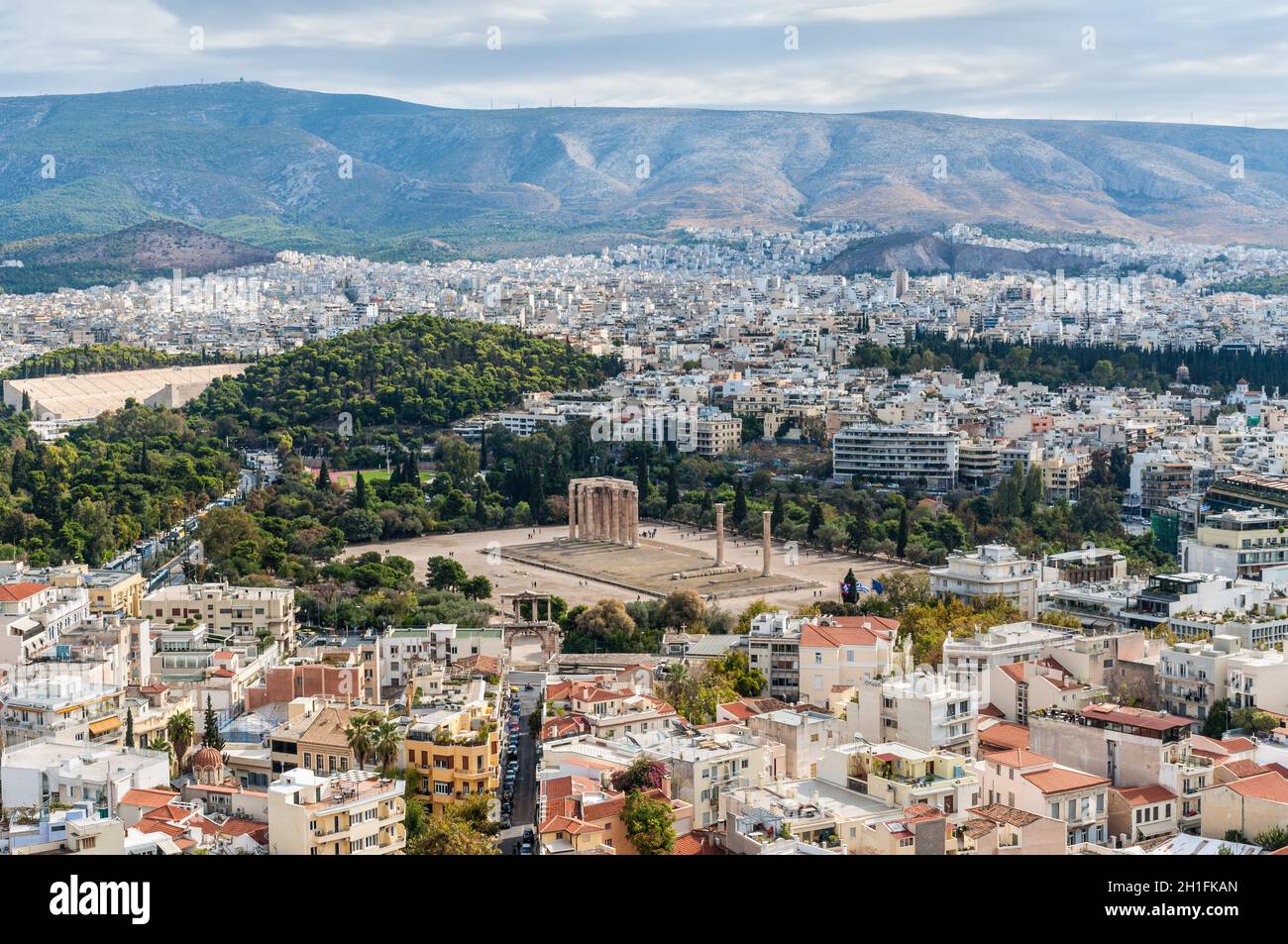 Greek roofs top view hi-res stock photography and images - Alamy
