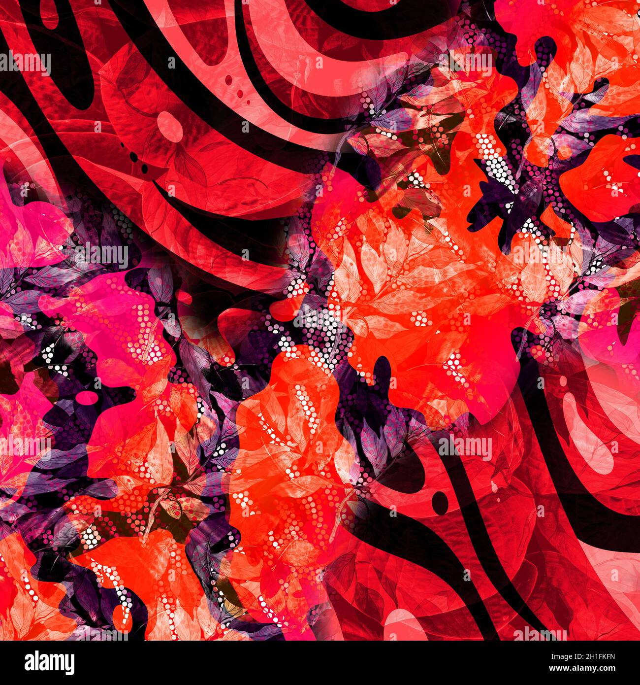 Fashion fabric print patterns, dress designs Stock Photo - Alamy