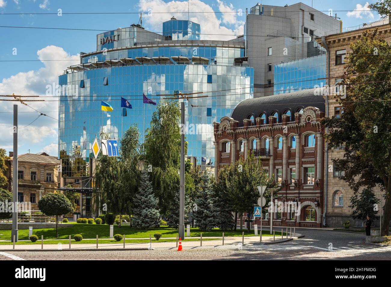 Kyiv, Ukraine - August 17, 2013: The Hyatt Regency Kiev is the 5 star ...