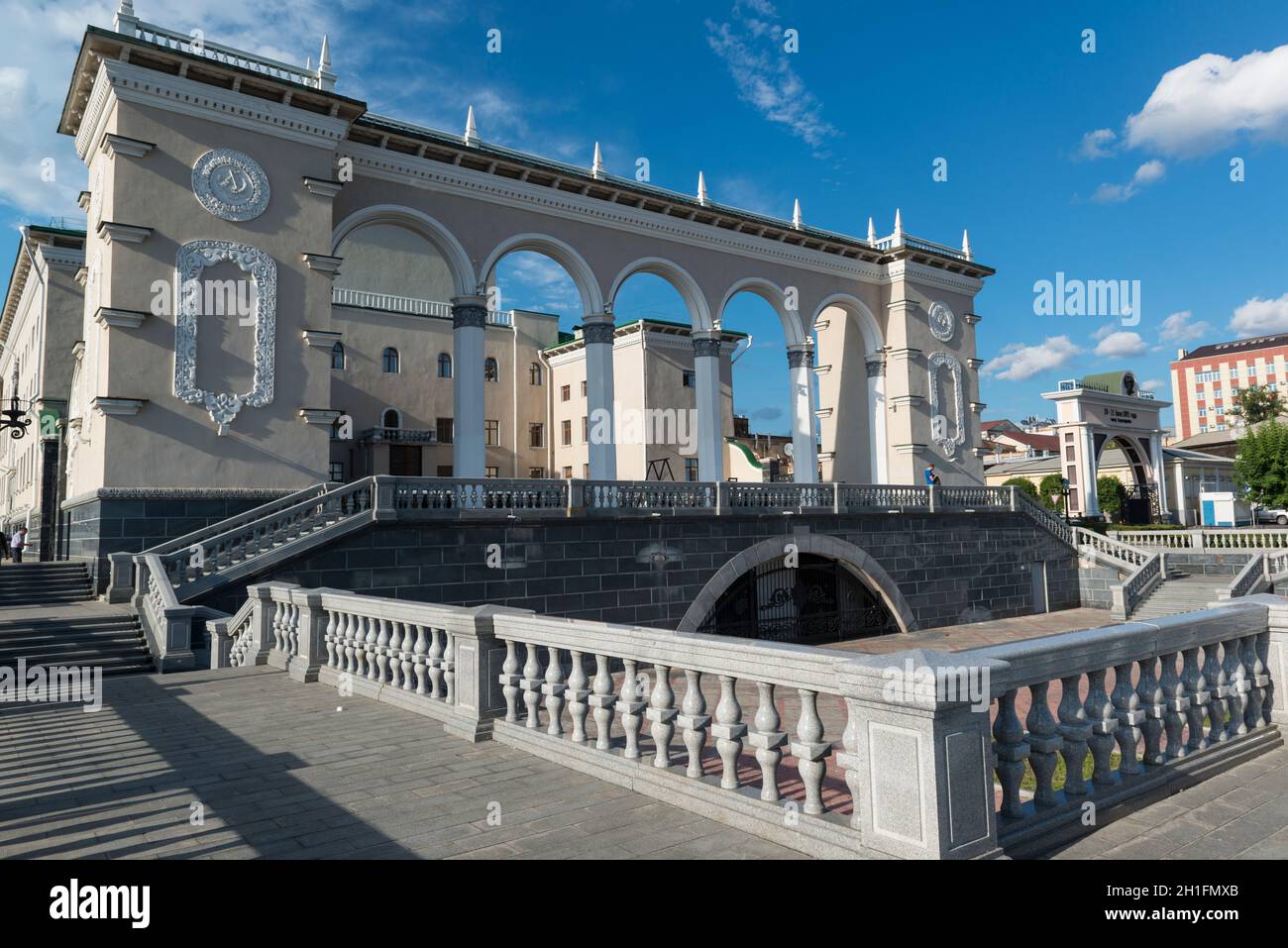 The backside of the Buryat State Academic Opera and Ballet Theatre ...