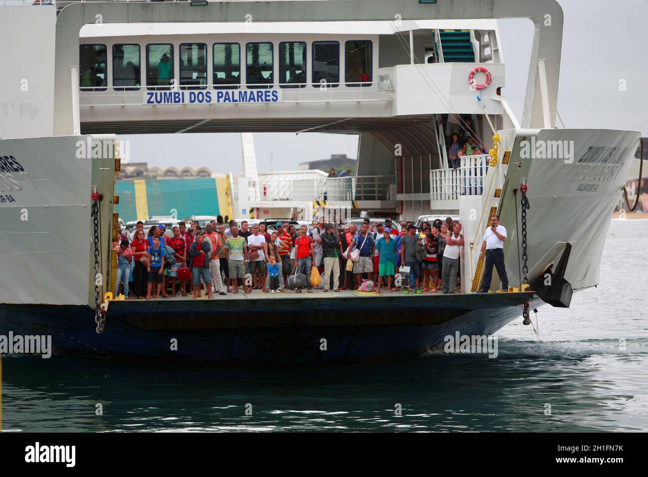 salvador, bahia / brazil - june 25, 2015: Ferry Boat Zumbi of Palmares ...