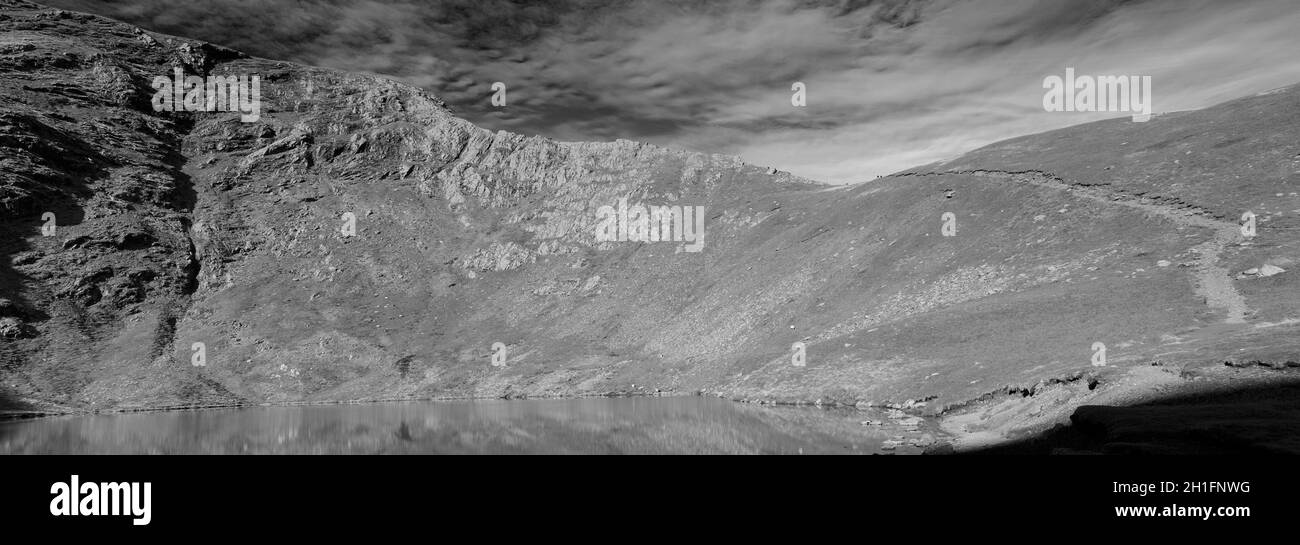 Scales Tarn and Sharp Edge, Blencathra fell, Lake District National ...