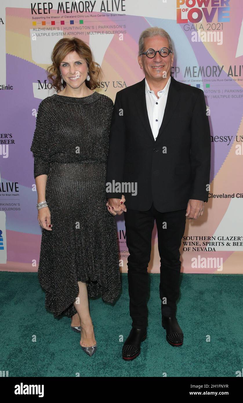 Las Vegas, NV, USA. 16th Oct, 2021. Kristi Nicolosi, Steven Lagos at ...