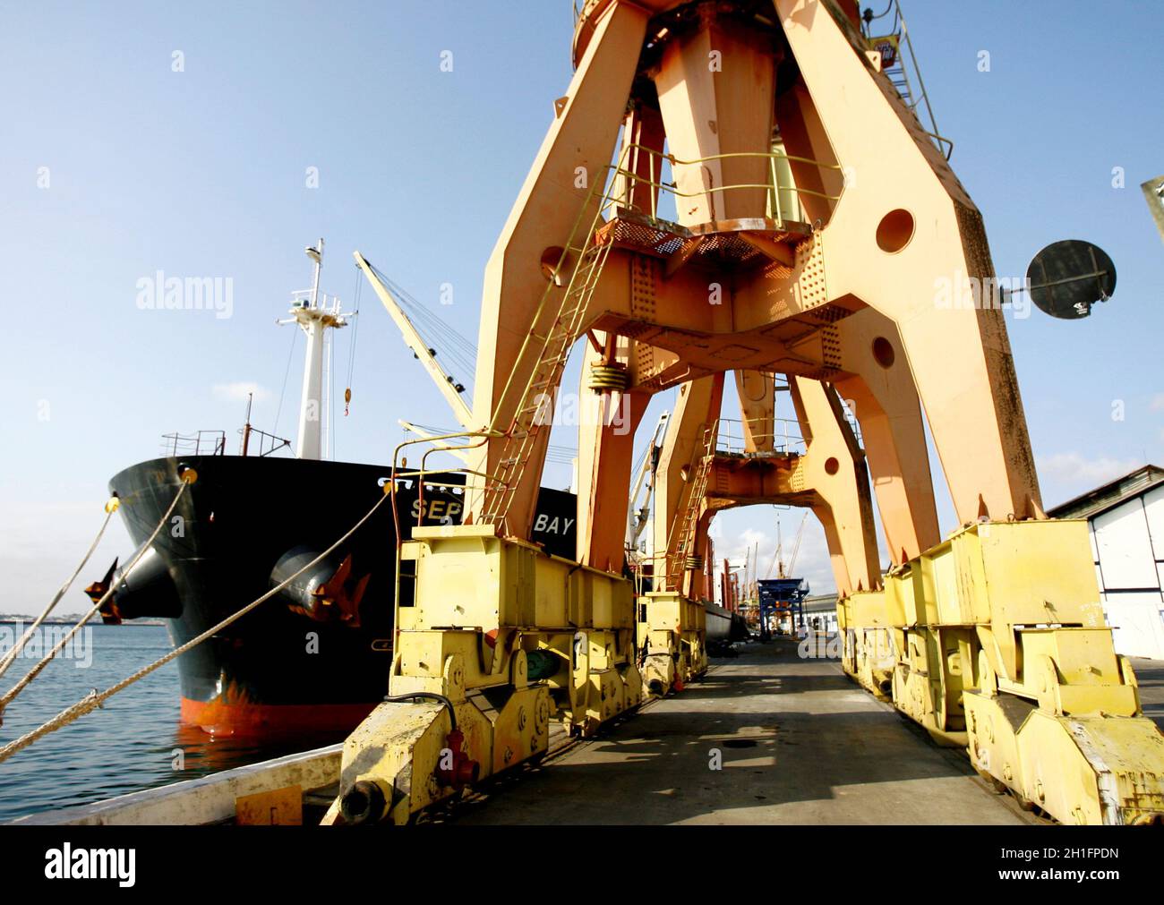 salvador, bahia / brazil - september 4, 2014: ship seen during the ...