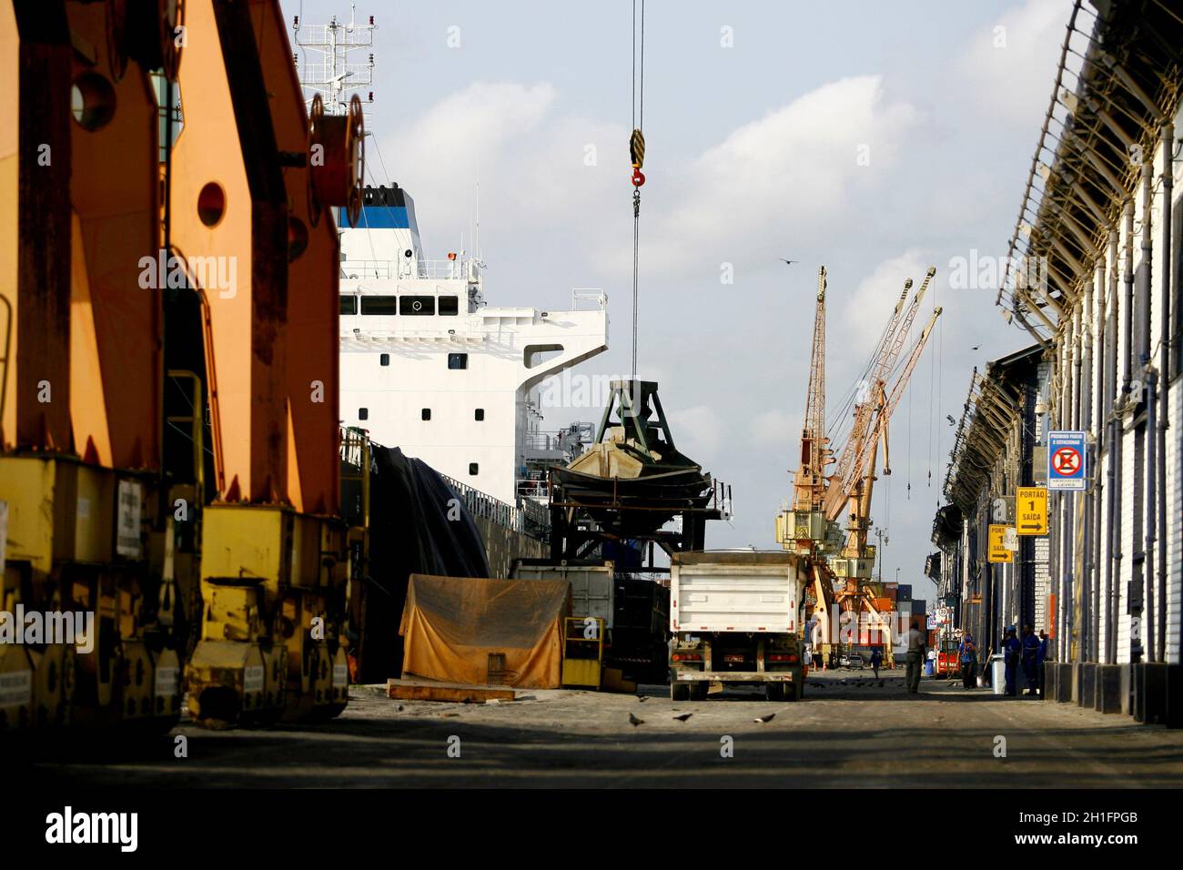 salvador, bahia / brazil - september 4, 2014: ship seen during the ...
