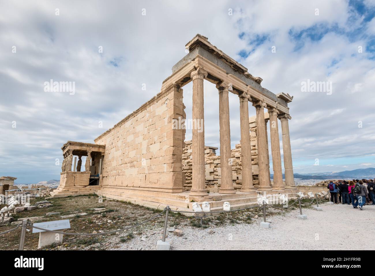 Athens, Greece - November 1, 2017: Many tourists visiting ancient ...