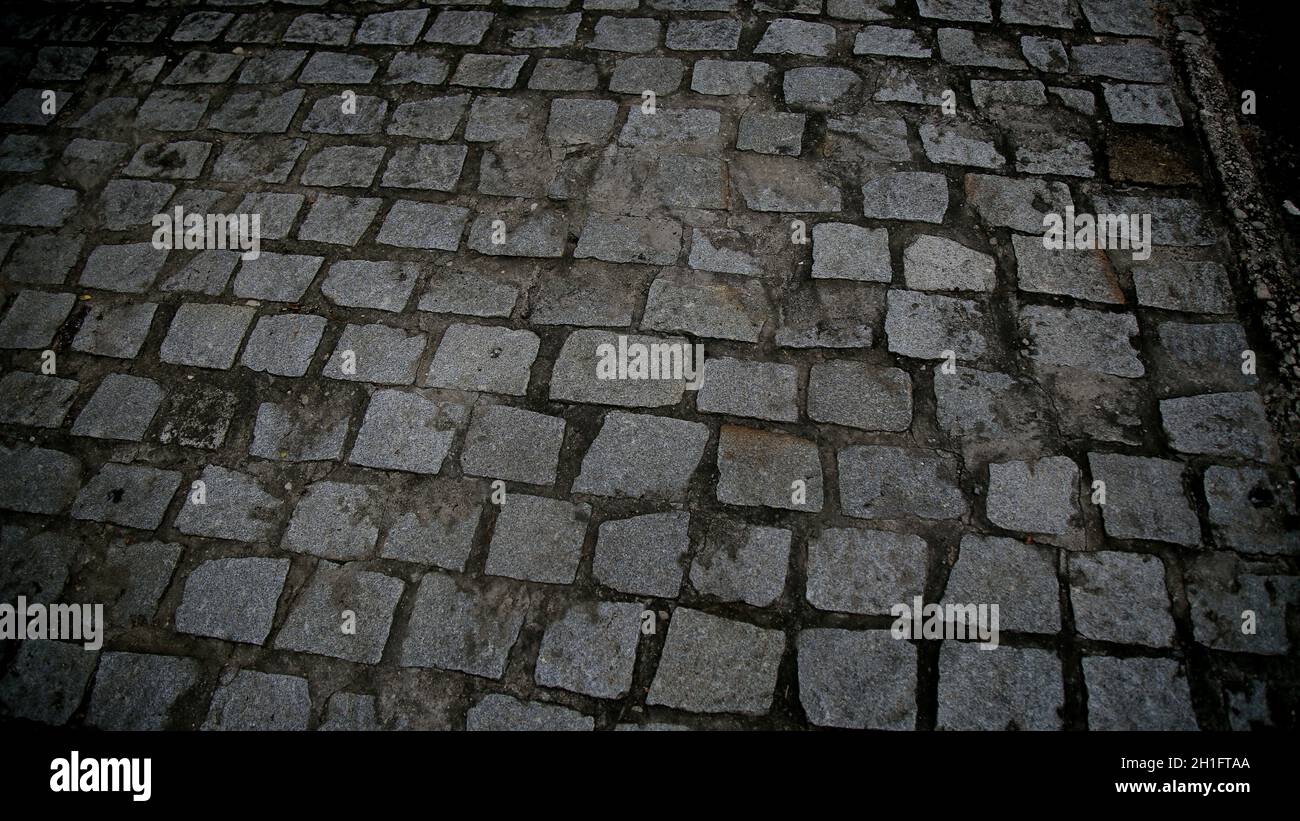 salvador, bahia / brazil - june 13, 2020: pavement made with ...