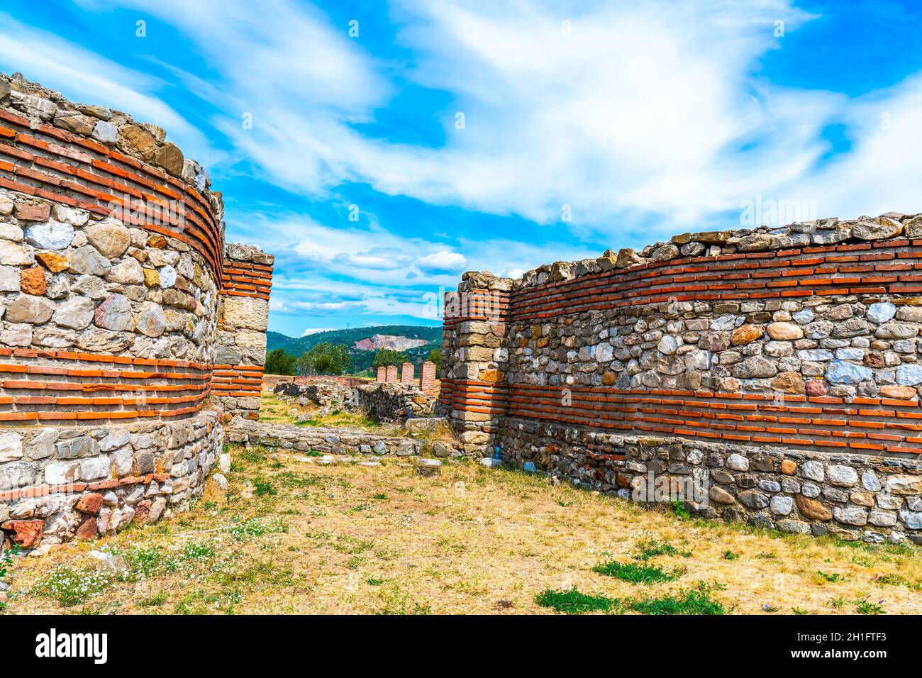Roman castrum Diana Fortress, built in 101 AD in Kladovo, Eastern ...