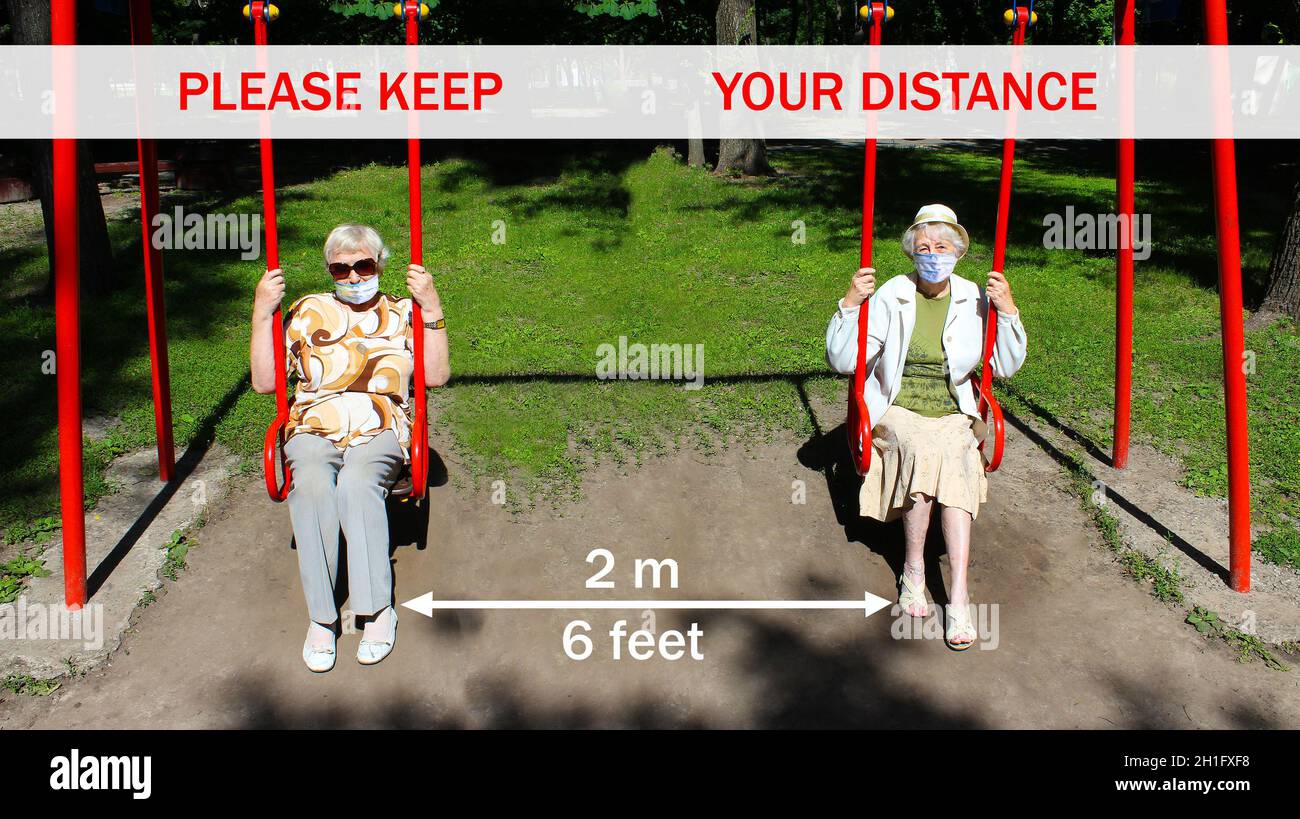 Mature woman swinging in park hi-res stock photography and images - Alamy