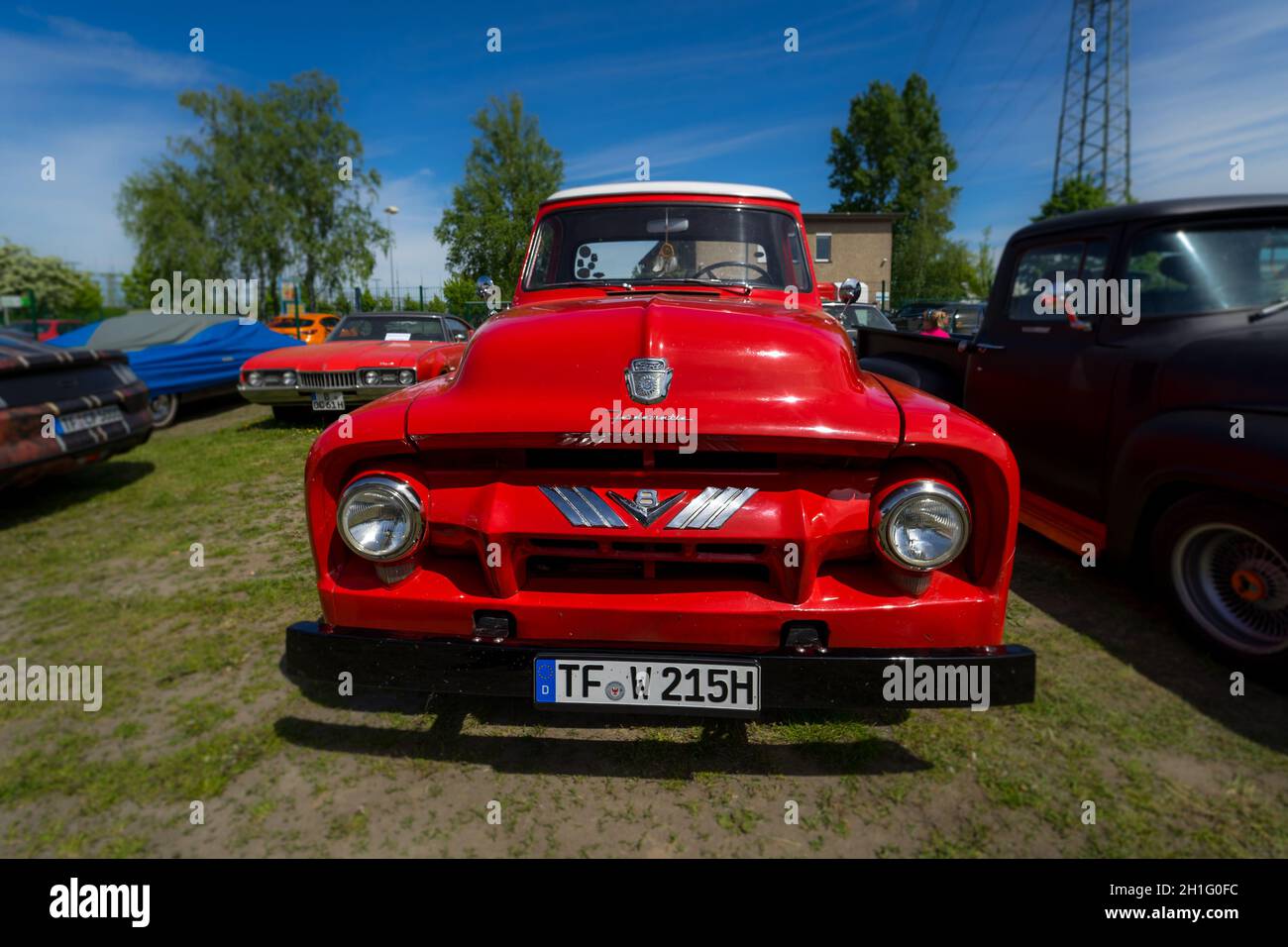 BERLIN - MAY 05, 2018: Full-size pickup truck Ford F-100 (second ...
