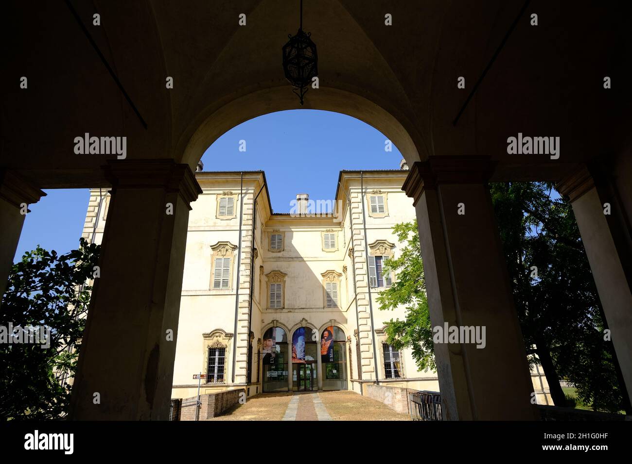 Busseto, Parma, Italy. About 09/2021. Giuseppe Verdi Museum in Busseto ...