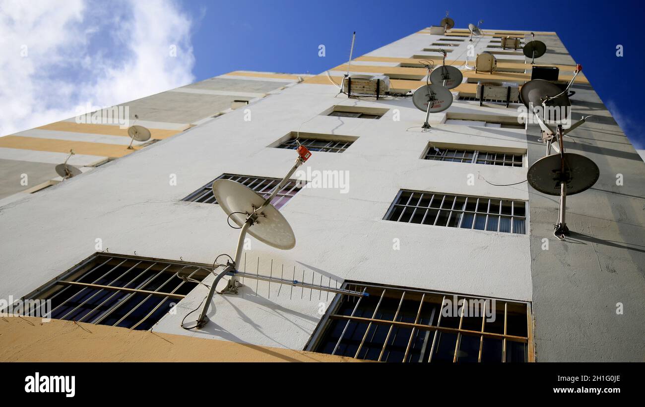salvador, bahia / brazil - june 16, 2020: closed channel tv antennas ...