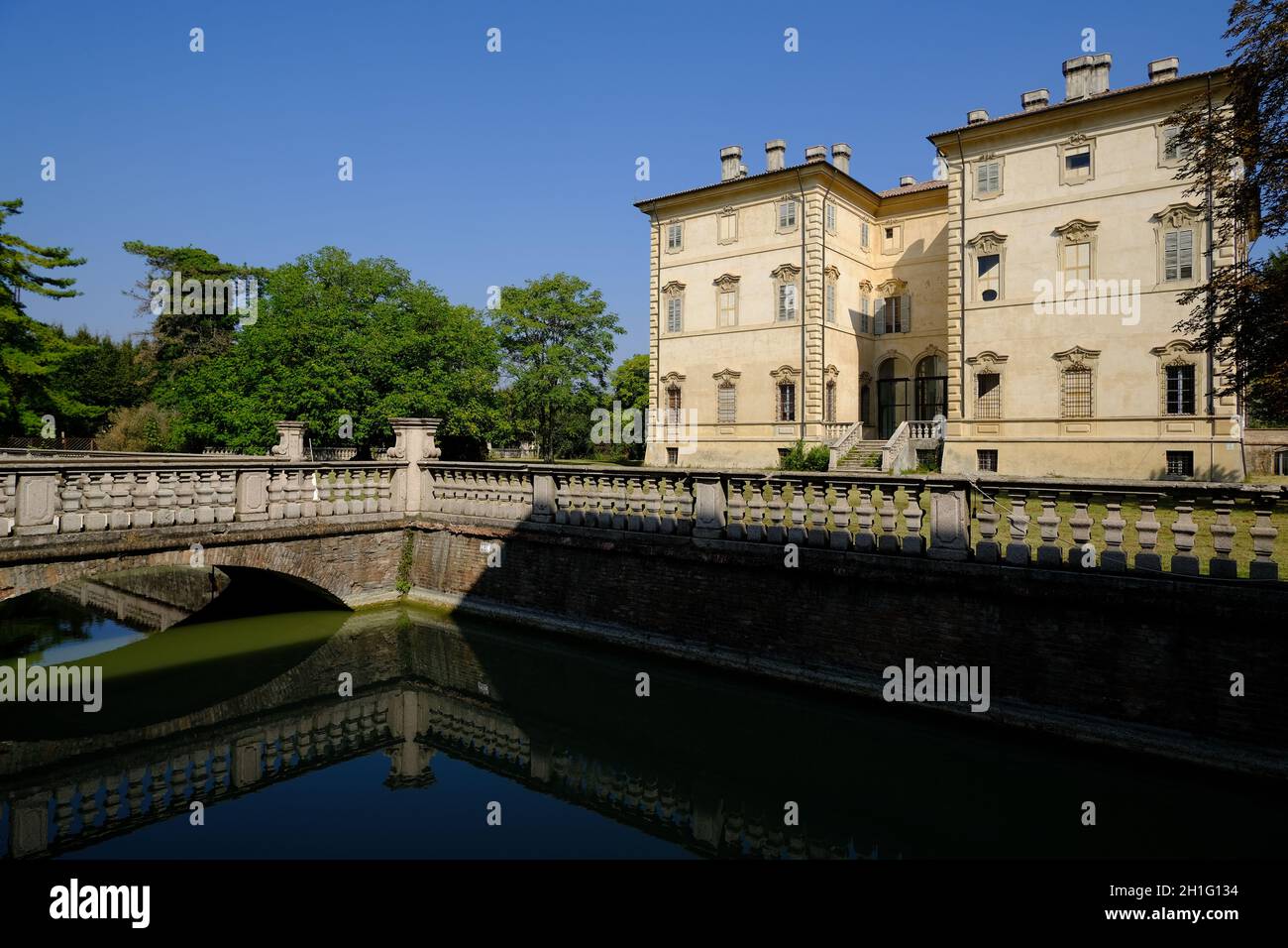 Busseto, Parma, Italy. About 09/2021. Giuseppe Verdi Museum in Busseto ...