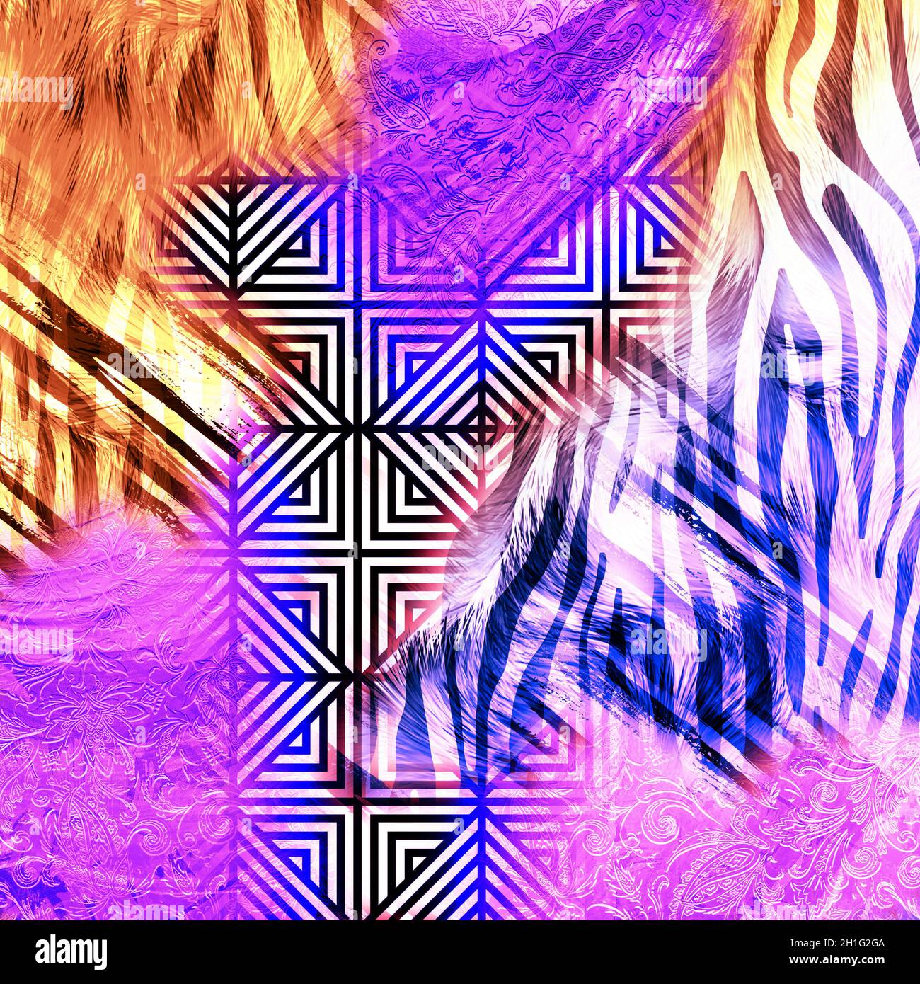 textile fabric print designs, fashion dress patterns Stock Photo - Alamy
