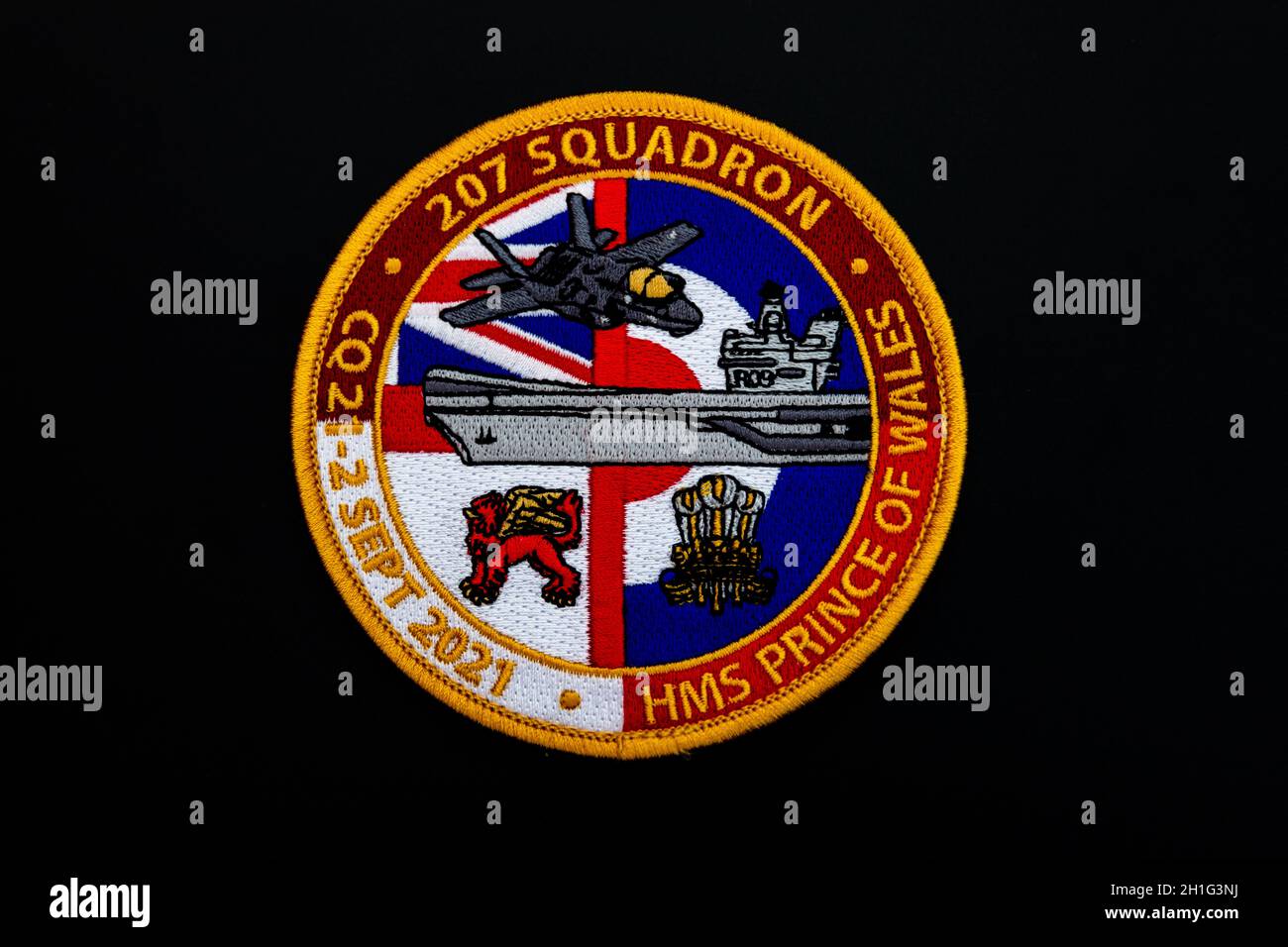 207 Squadron F-35 HMS Prince of Wales Patch Stock Photo - Alamy