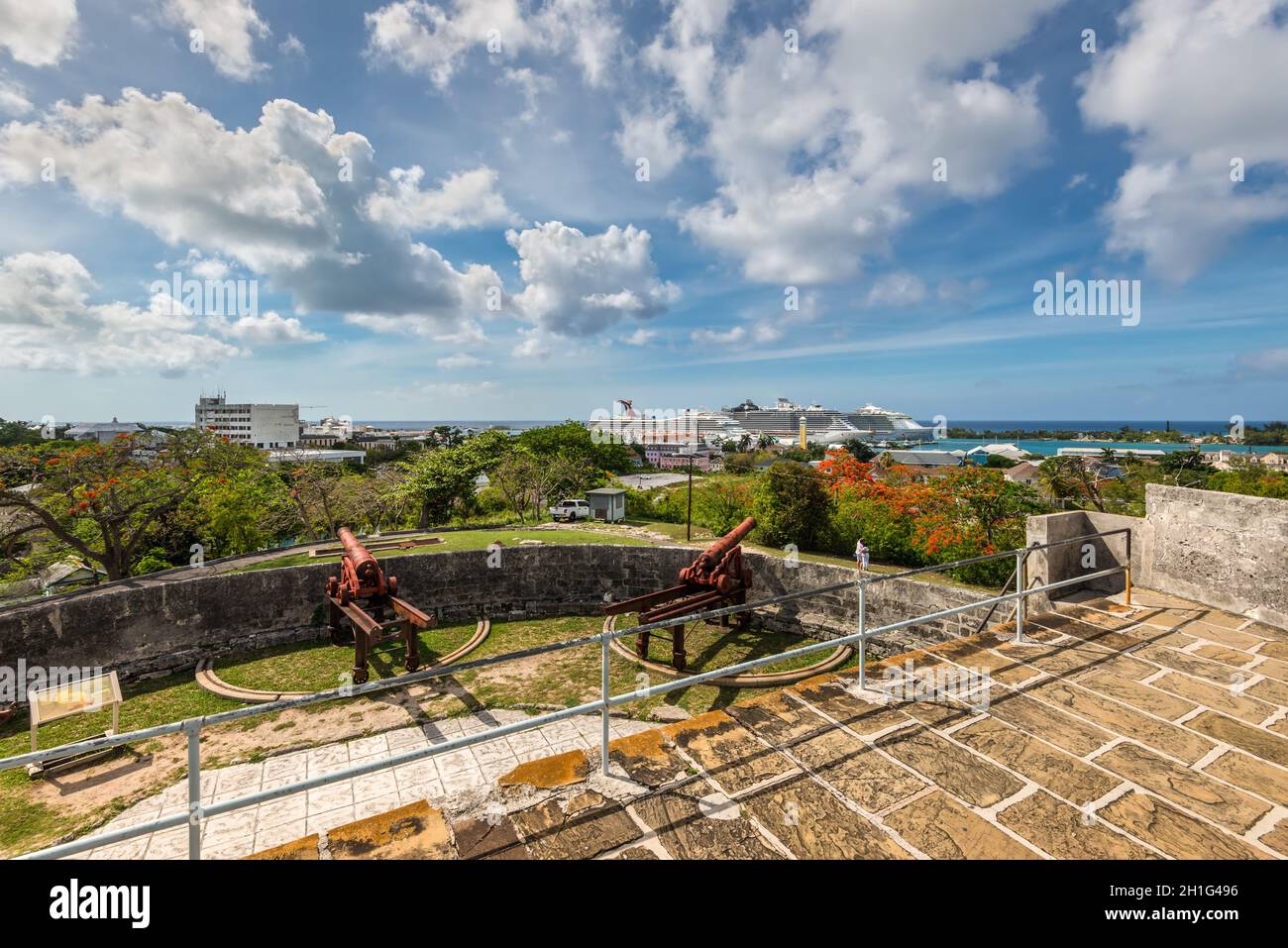 Nassau, Bahamas - May 3, 2019: Fort Fincastle on Bennet's Hill, where ...