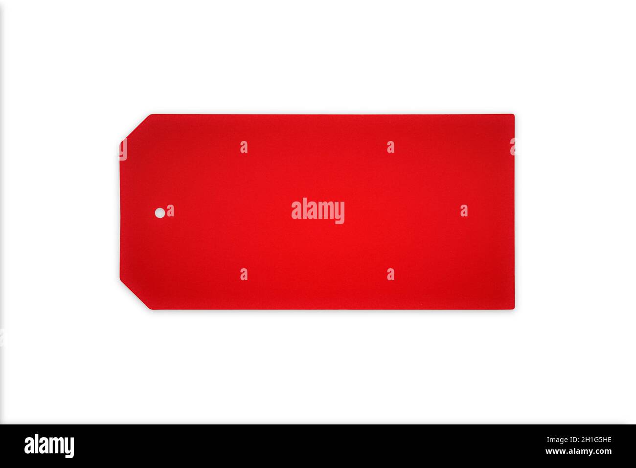 Blank Red Christmas Gift Tag Stock Photo - Alamy