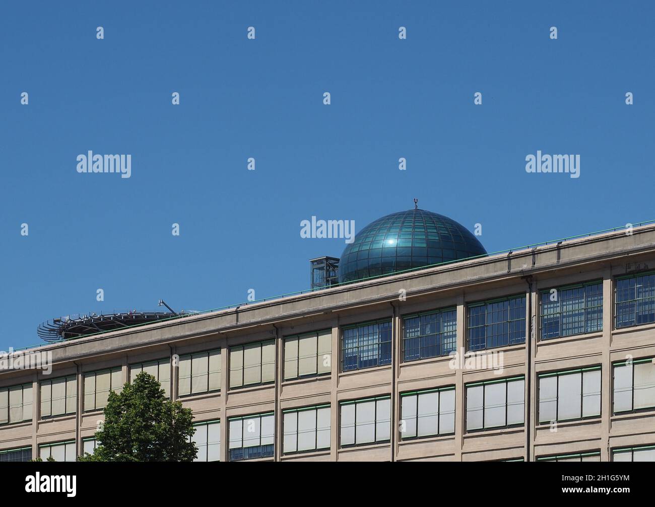 TURIN, ITALY - CIRCA JUNE 2020: The Lingotto Fiat car factory (circa ...