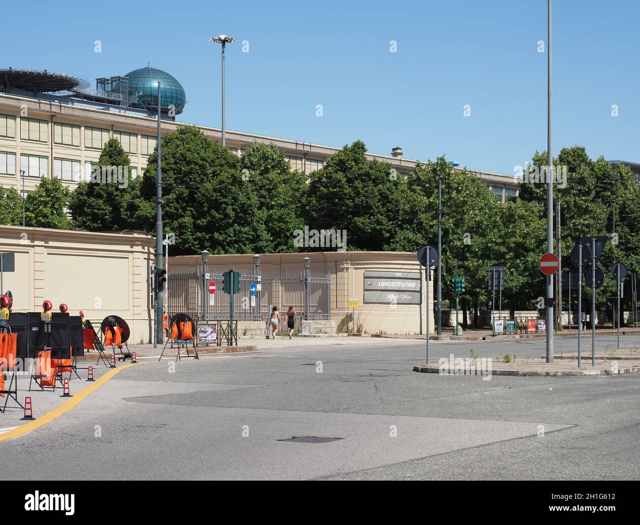 TURIN, ITALY - CIRCA JUNE 2020: The Lingotto Fiat car factory (circa ...
