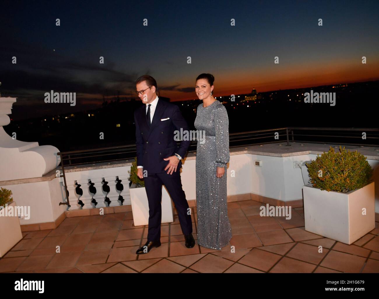 Prince Daniel and Crown Princess Victoria arrive to a dinner at the ...