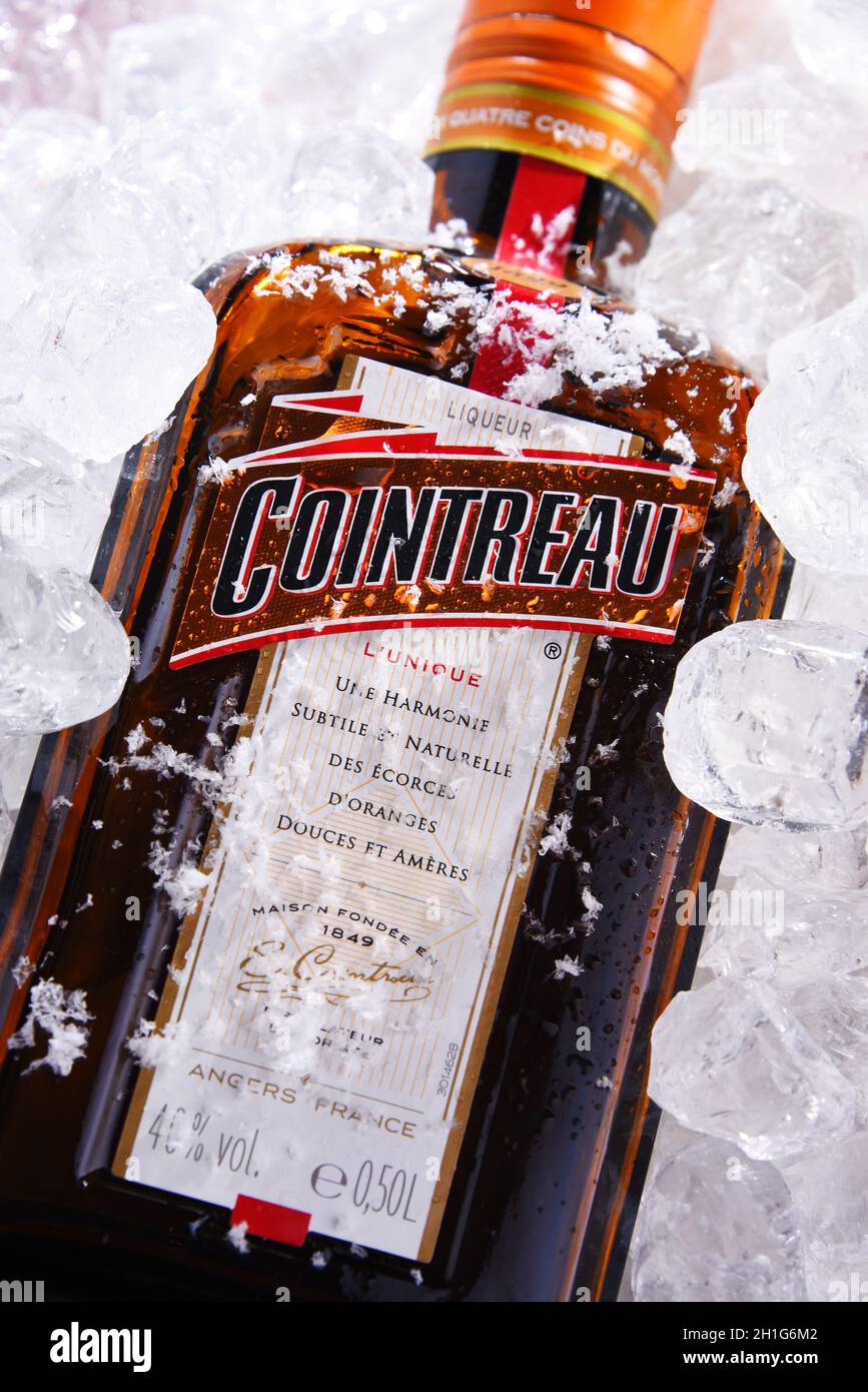 POZNAN, POL - MAY 28, 2020: Bottle of Cointreau, a brand of French ...
