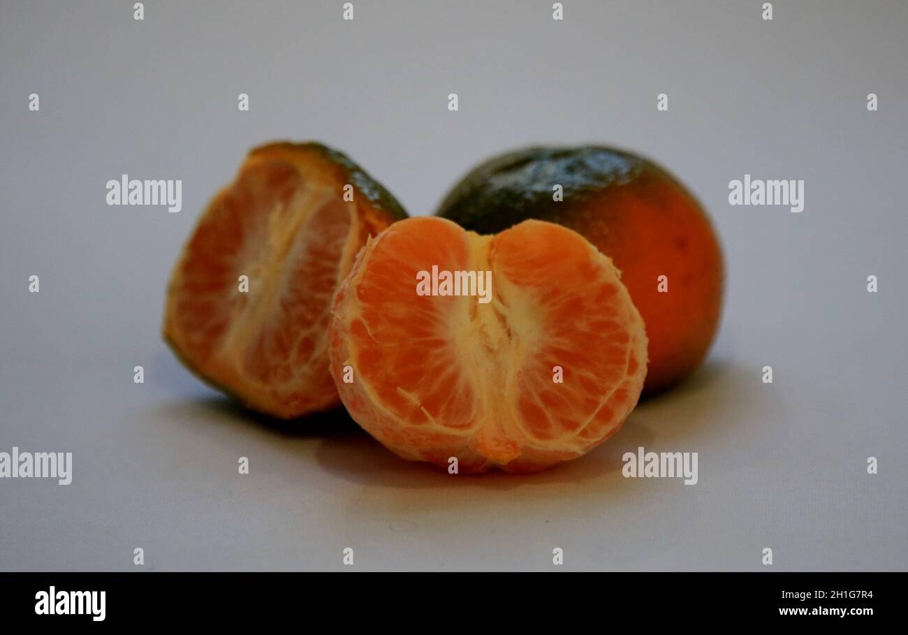 salvador, bahia / brazil - june 29, 2020: tangerine fruit is seen in ...