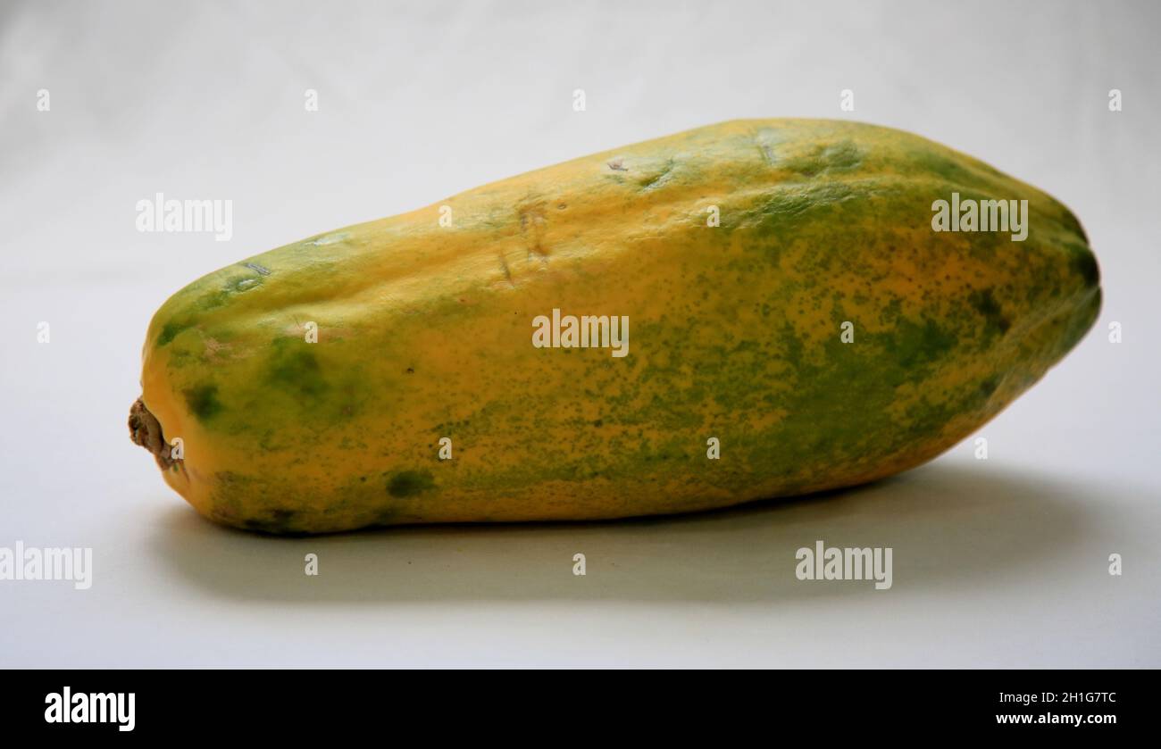 salvador, bahia / brazil - june 29, 2020: papaya fruit is seen in the ...