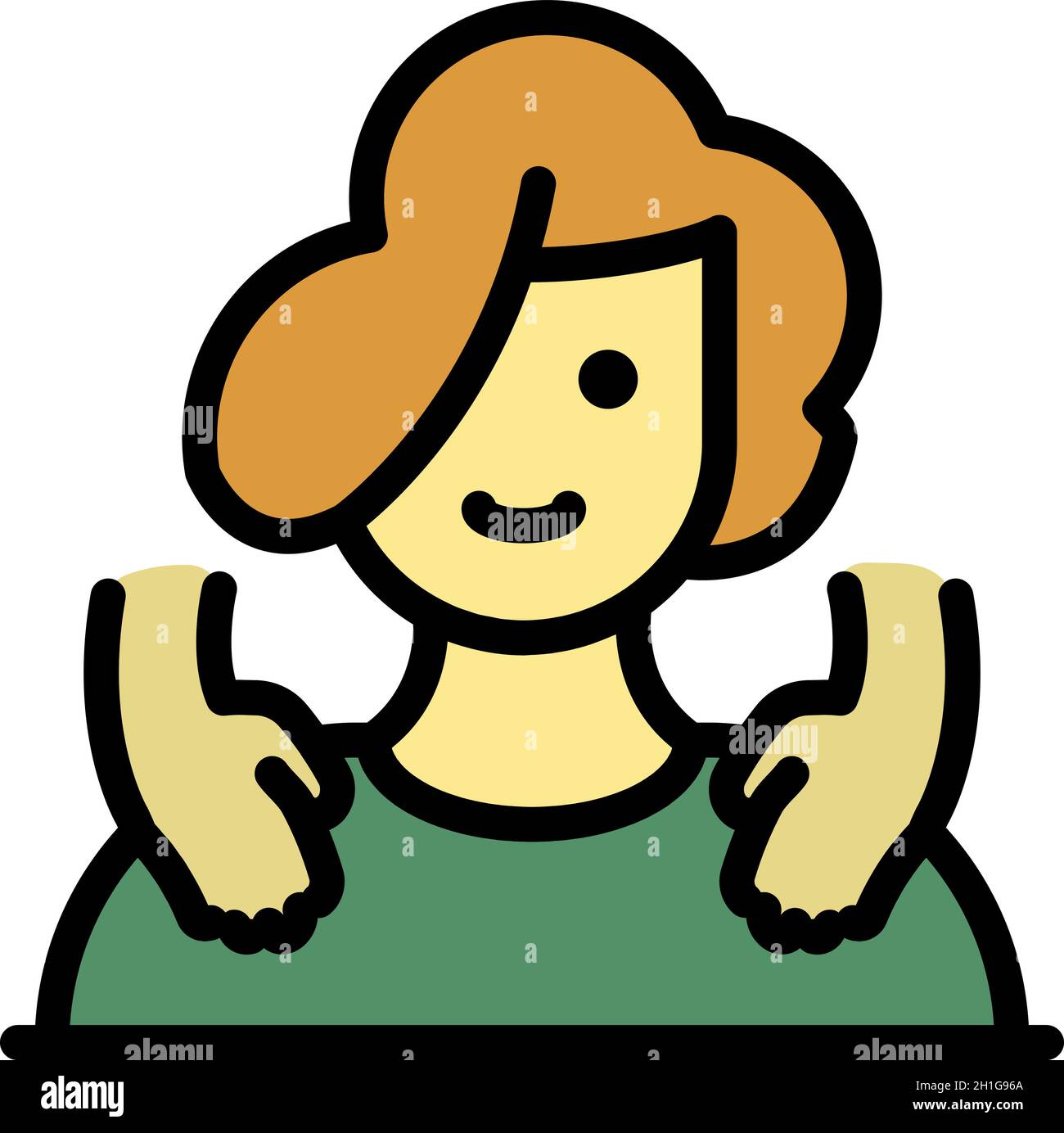 Spine Massage Icon Outline Spine Massage Vector Icon Color Flat