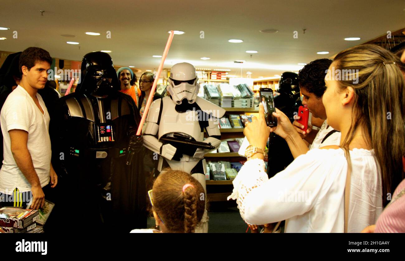 salvador, bahia, brazil - december 15, 2015: Star Wars fans celebrate ...