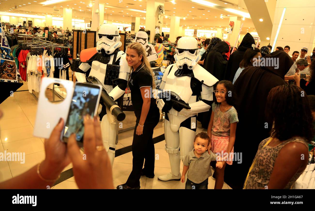 salvador, bahia, brazil - december 15, 2015: Star Wars fans celebrate ...