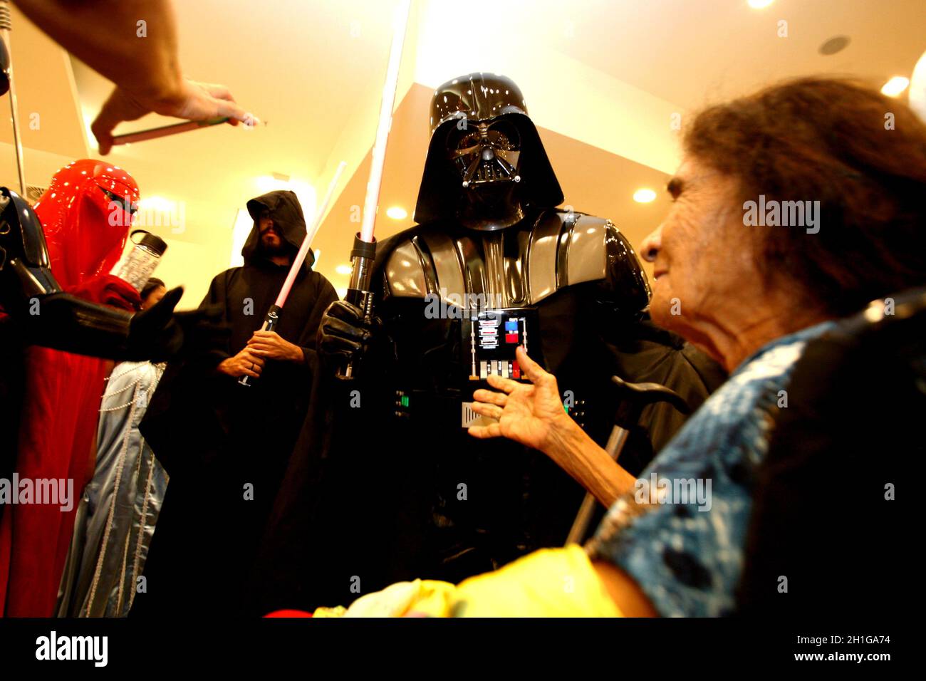 salvador, bahia, brazil - december 15, 2015: Star Wars fans celebrate ...