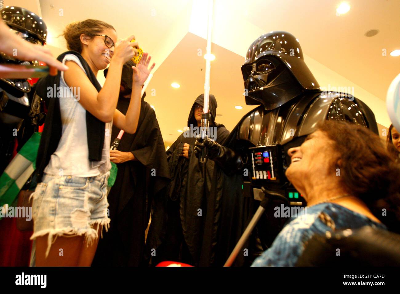 salvador, bahia, brazil - december 15, 2015: Star Wars fans celebrate ...