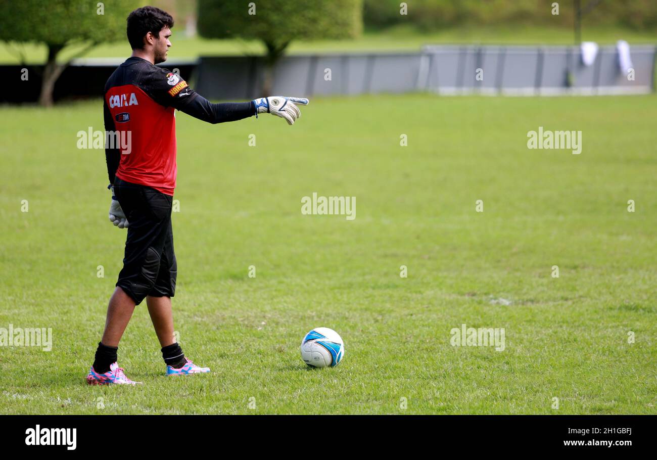salvador, bahia / brazil - may 5, 2015: Gustavo, goalkeeper of Esporte ...