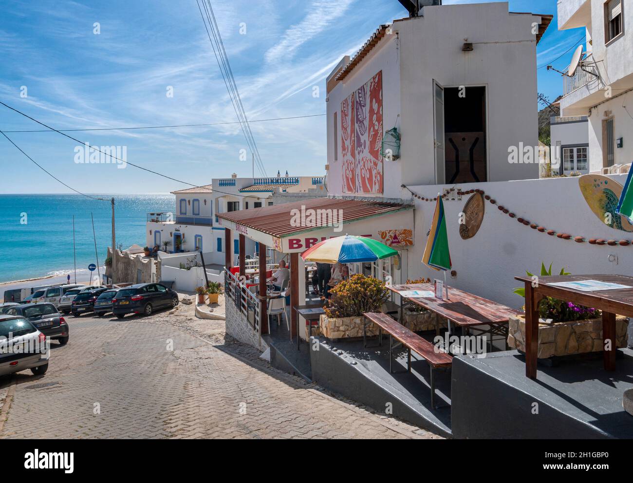 Burgau beach bar portugal hi-res stock photography and images - Alamy