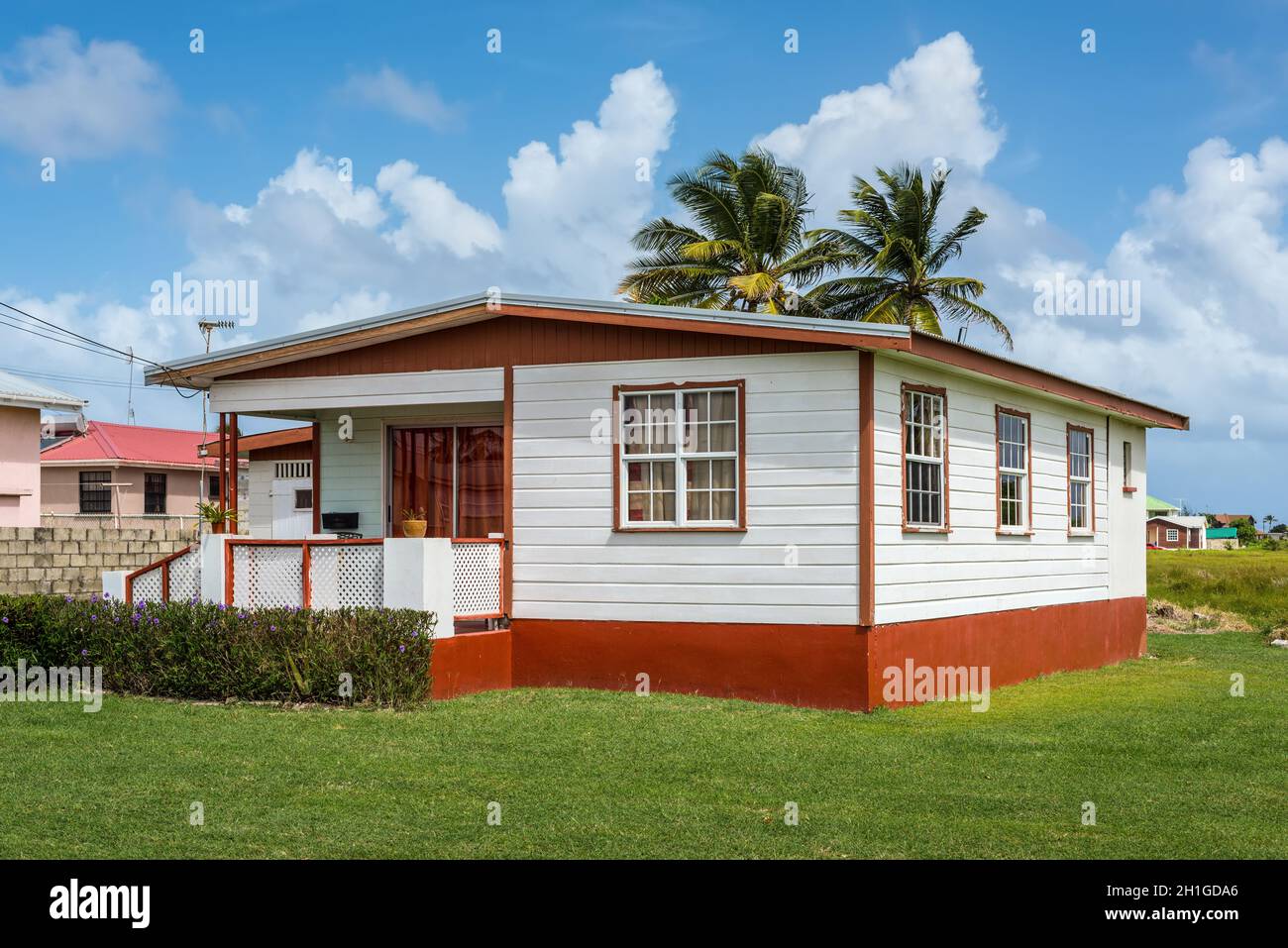 Apple Hall, Barbados - December 18, 2016: A typical local residence in ...
