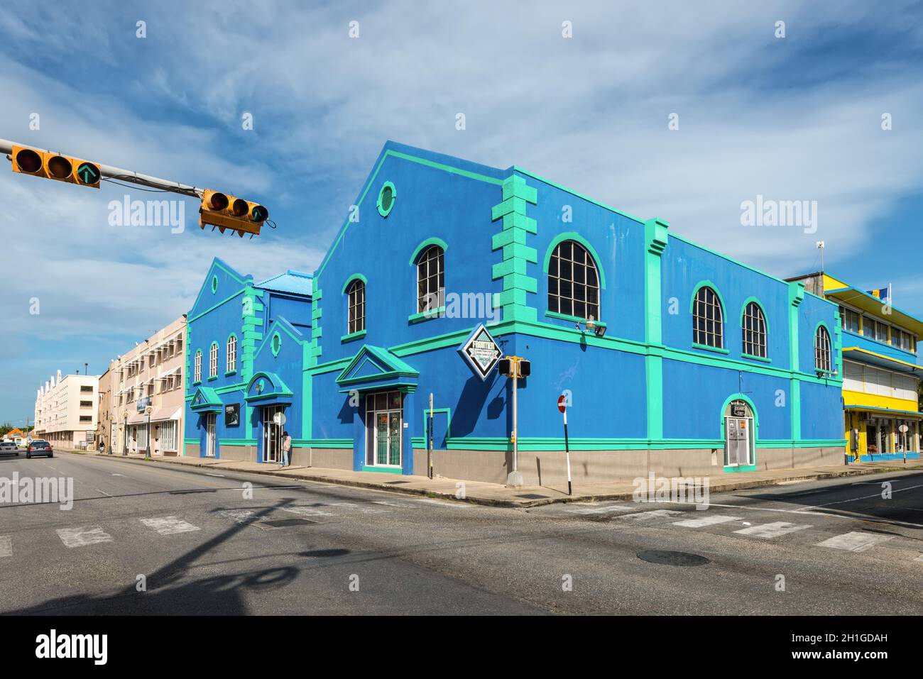 Bridgetown, Barbados - December 18, 2016: Architecture in the historic ...