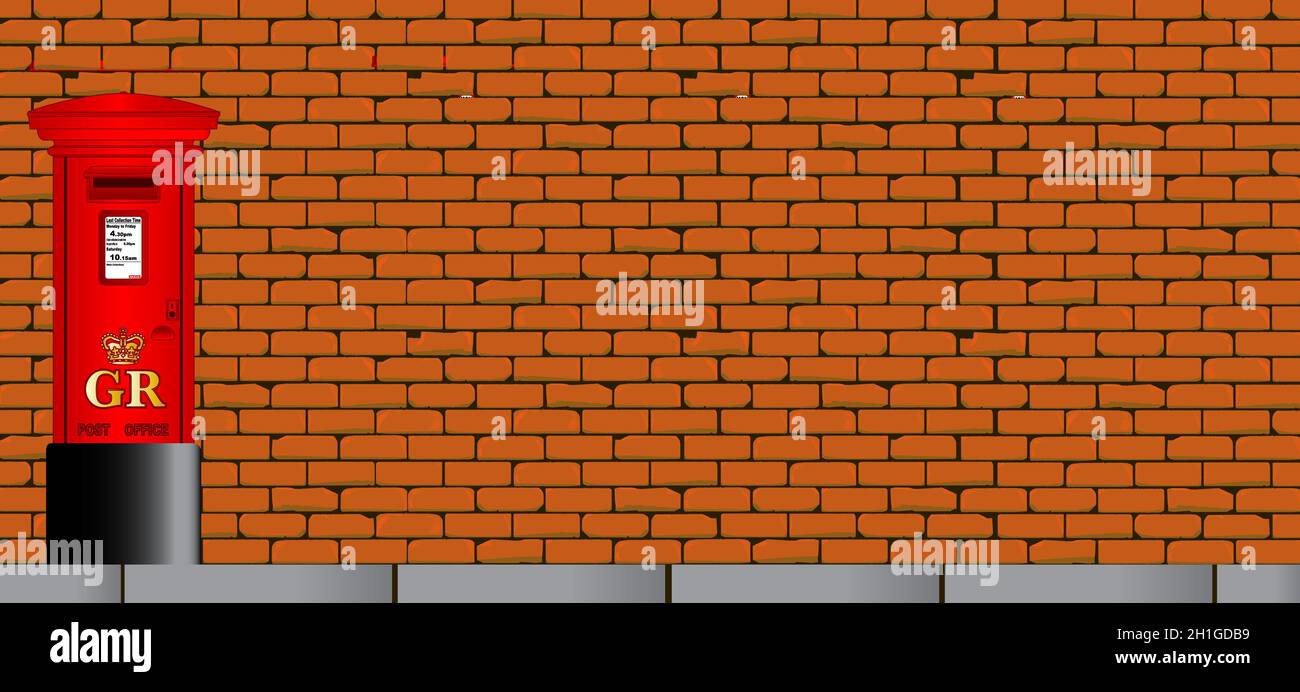 Drawing red mail box letters hi-res stock photography and images - Alamy