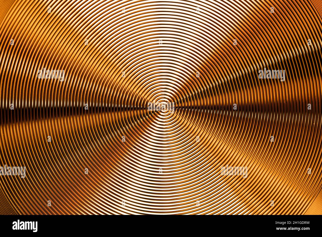 spiral golden metal textured pattern, background Stock Photo - Alamy