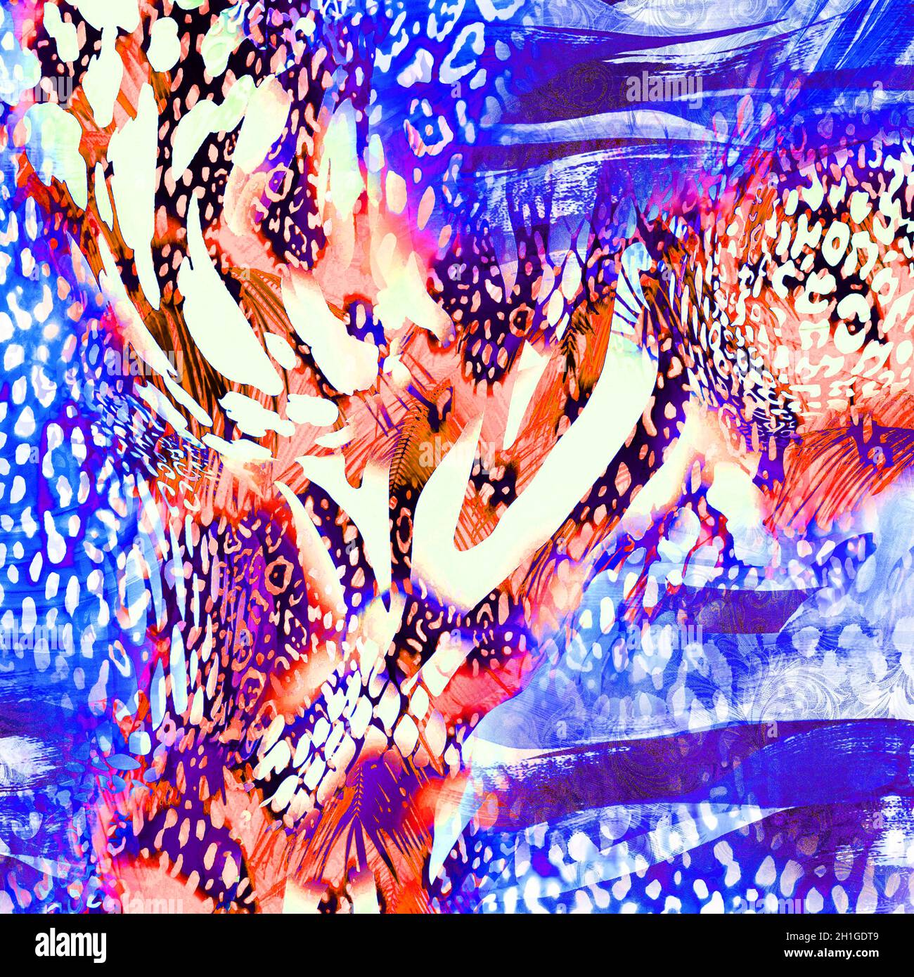 fabric print designs, fashion dress patterns Stock Photo - Alamy