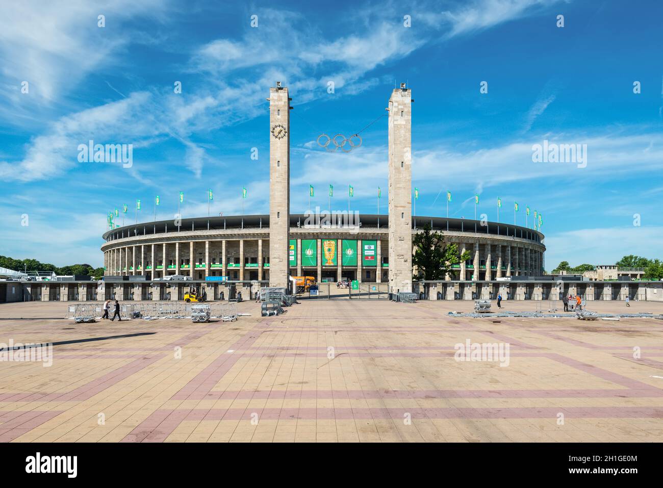 Berlin, Germany - May 27, 2017: Berlin's Olympic Stadium was originally ...