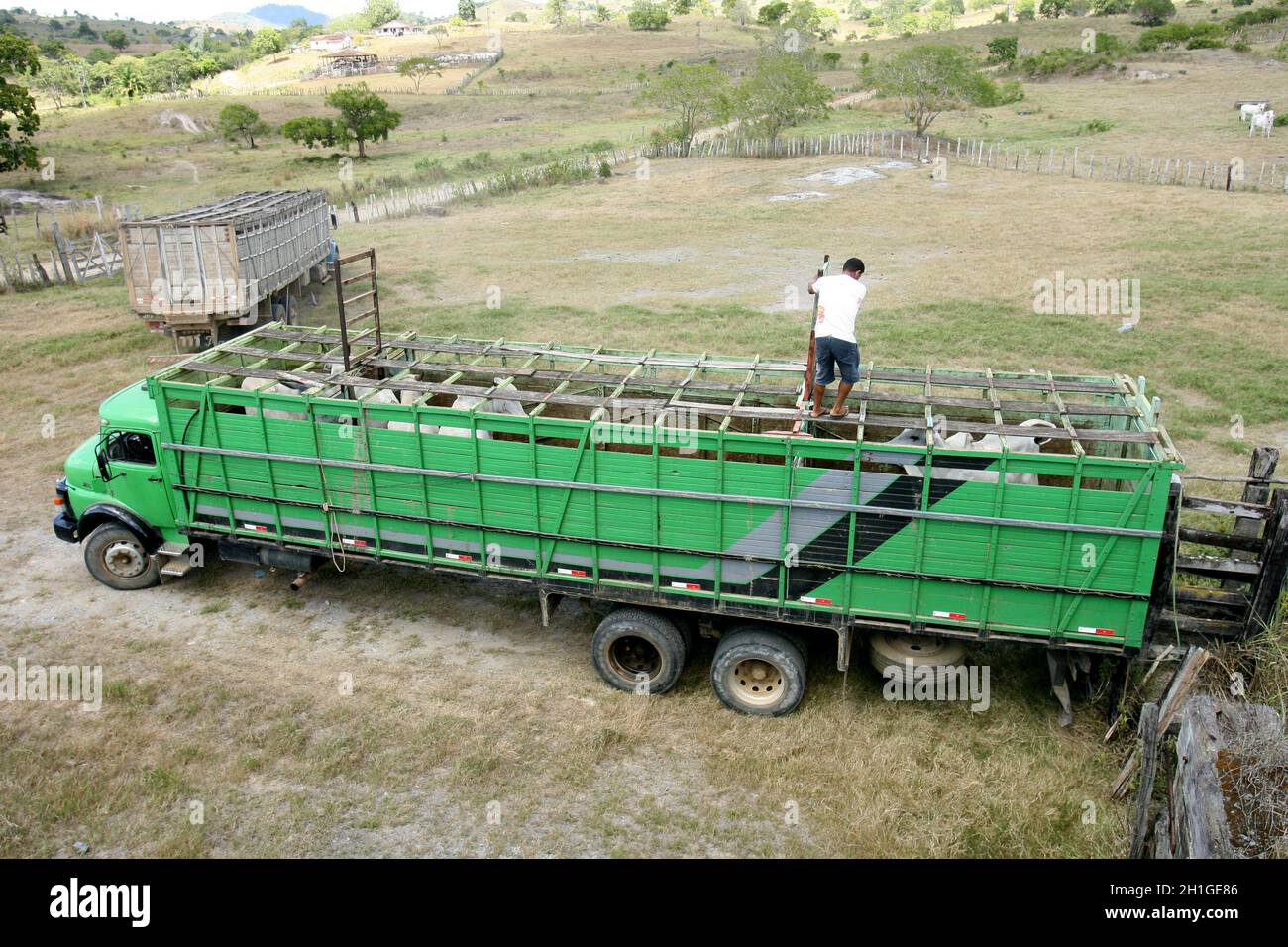 pau brasil, bahia / brazil - april 17, 2012: a truck for transporting ...