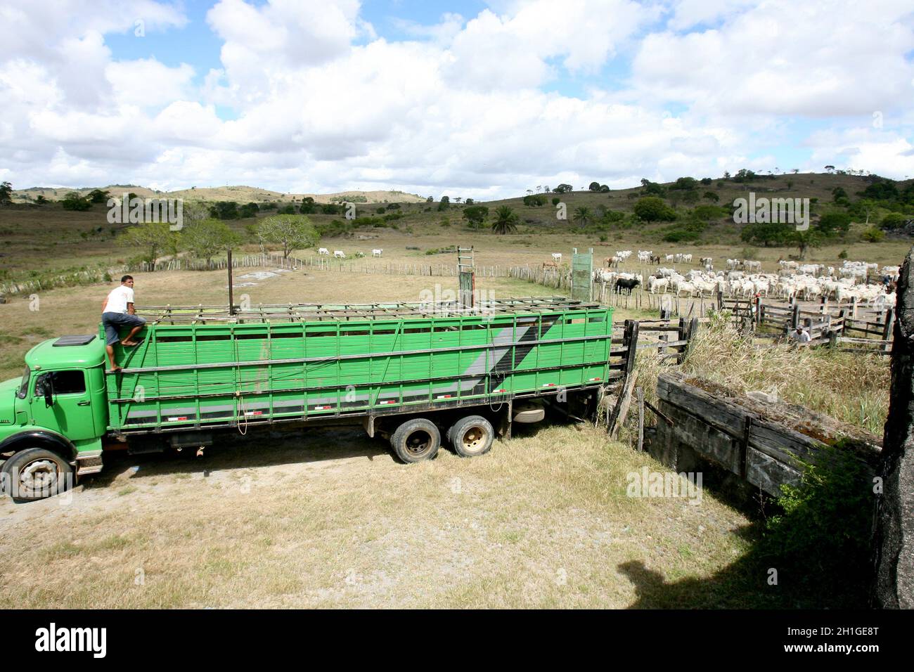 pau brasil, bahia / brazil - april 17, 2012: a truck for transporting ...