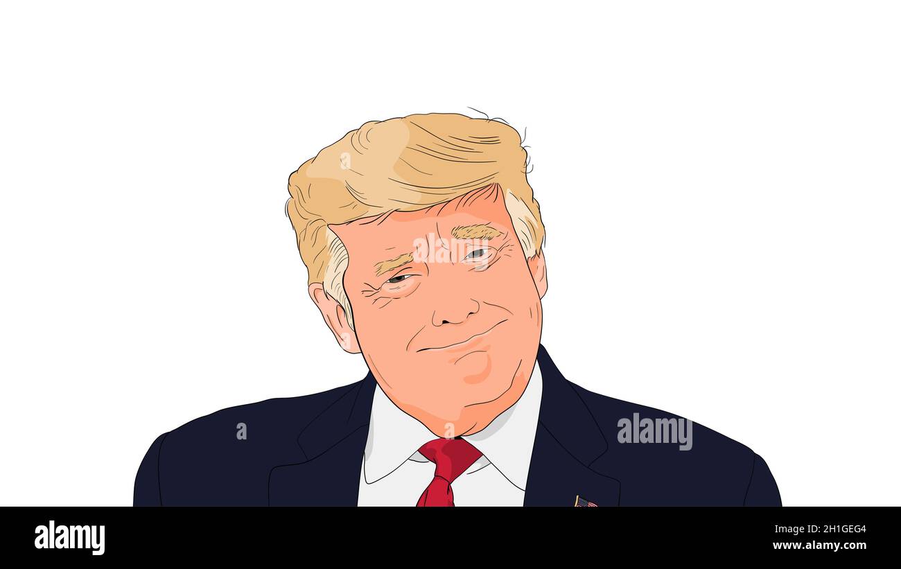 Donald trump face speech hi-res stock photography and images - Alamy