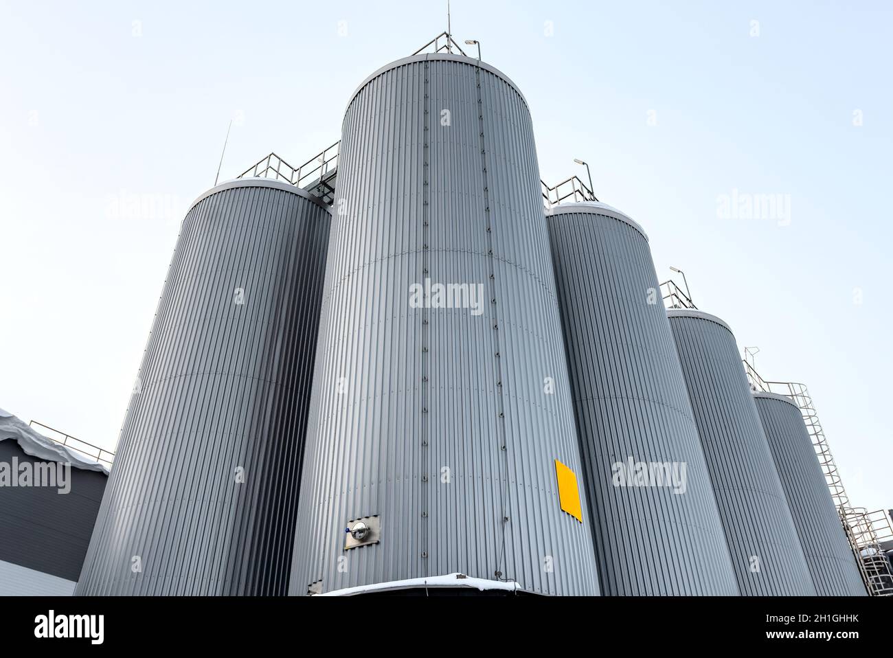 Silos for storing wheat and other grain crops Stock Photo - Alamy
