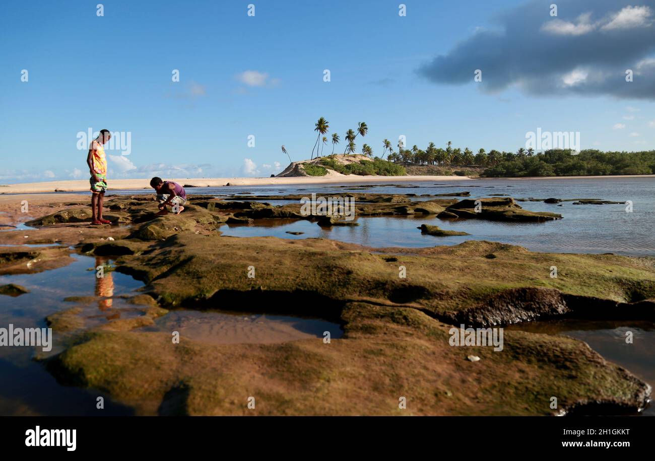 conde, bahia / brazil - september 9, 2012: view of barra do itariri ...