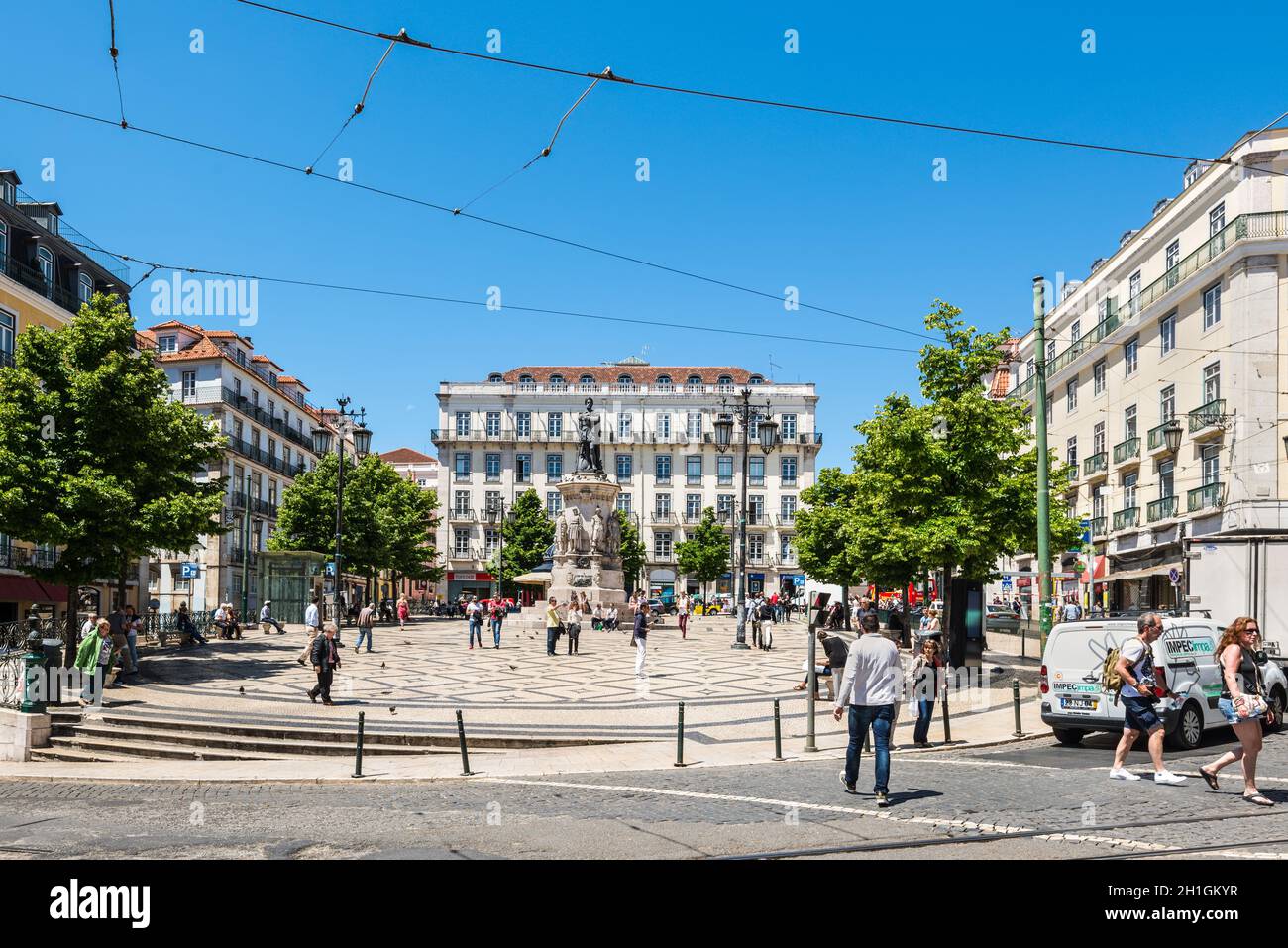 Biggest town square of lisbon hi-res stock photography and images - Alamy