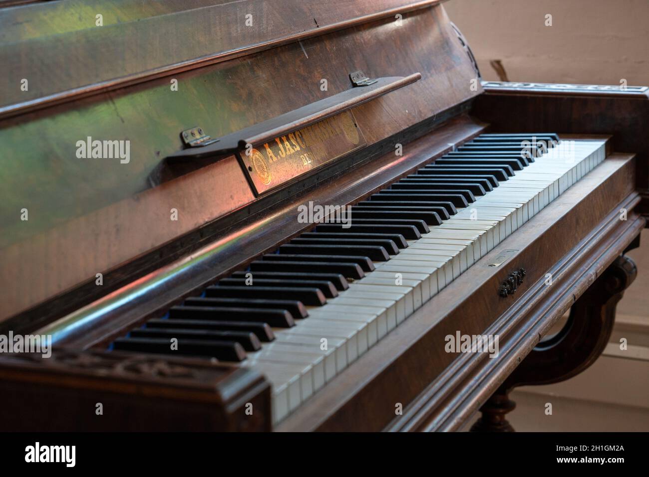BAD SOBERNHEIM, GERMANY - JUNE 26, 2020: Close up image of an old ...