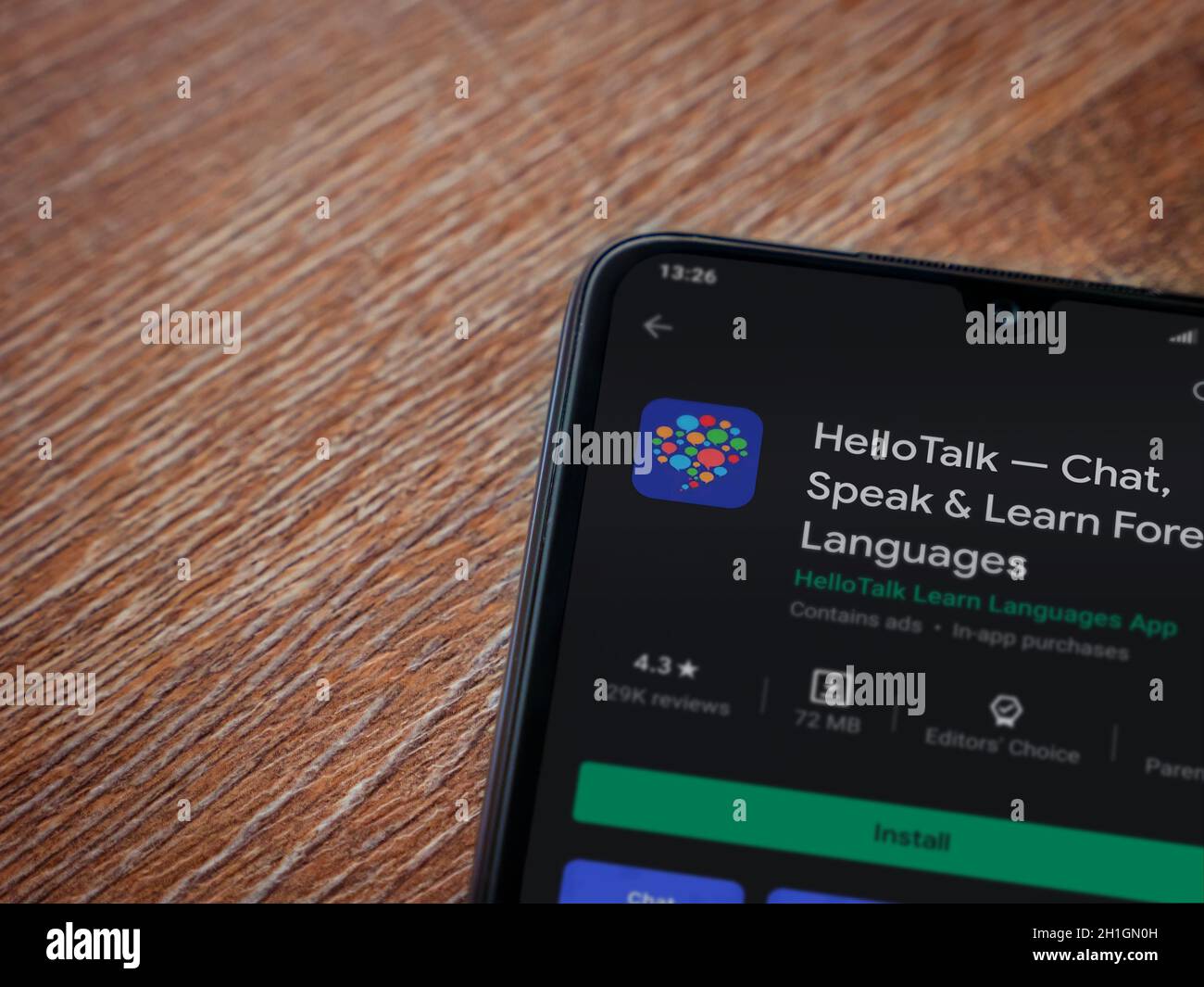 Lod, Israel - July 8, 2020: HelloTalk - Language learning app play ...